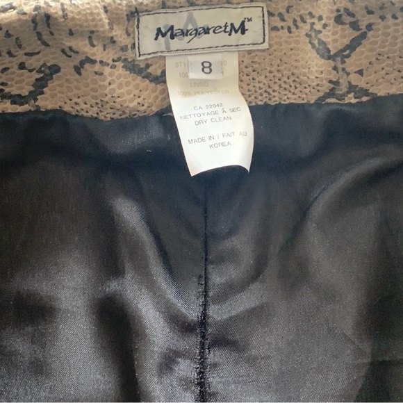 Margaret M | Jeans | Python Print Leather Pants By Margaretm Looks Like Real Snakeskin S8 | Poshmark